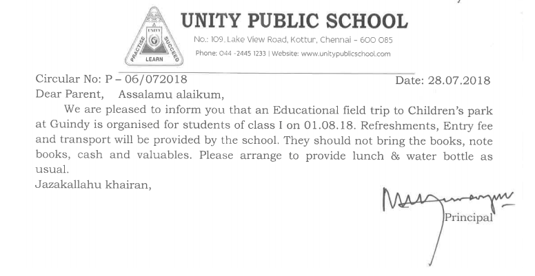 Unity Public School